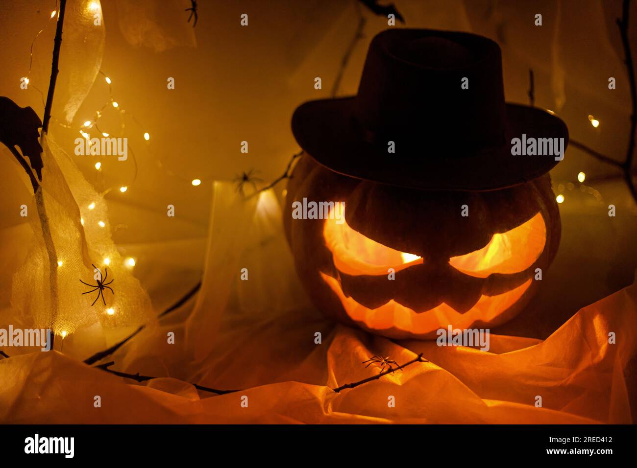 Spider Web Jack O Lantern