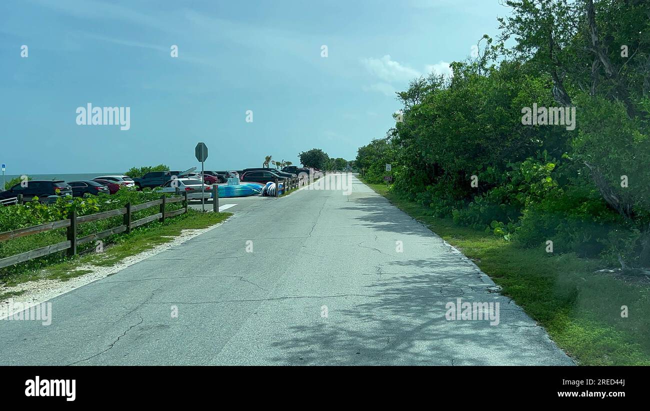 Marathon, FL USA - July 16, 2023: Driving through Bahia Honda State ...