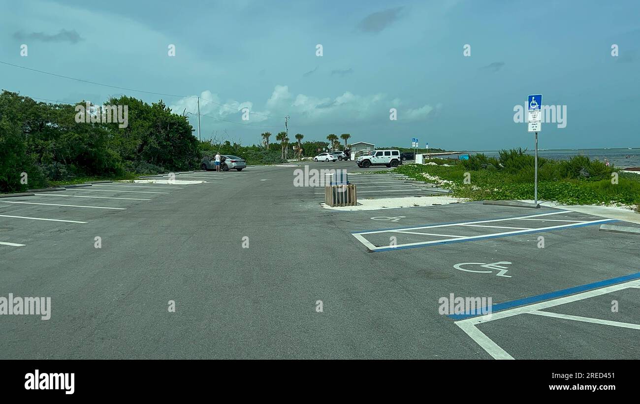 Marathon, FL USA - July 16, 2023: Driving through Bahia Honda State ...