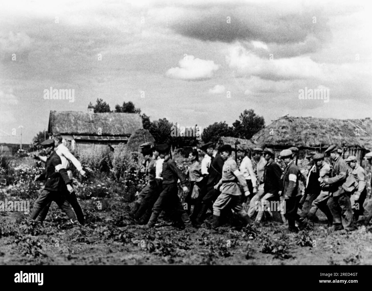 Militia formed from the ranks of locals to protect the bringing in of ...