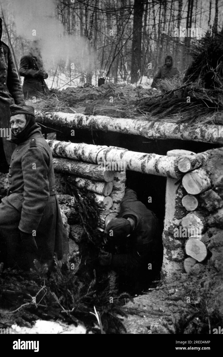 In the middle section of the Eastern Front before Moscow: bunker built ...