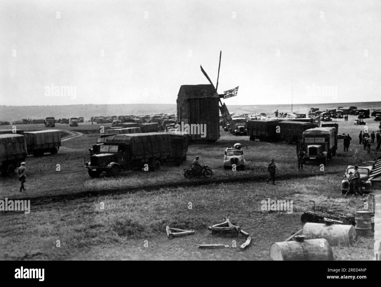 During the German attack on Moscow in the central section of the ...