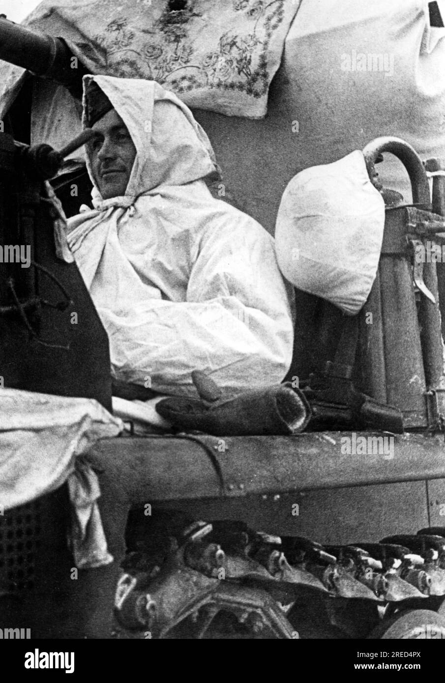 During the German attack on Moscow in the central section of the ...