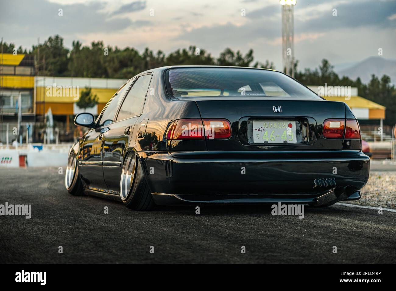 stanced honda civic eg Stock Photo - Alamy