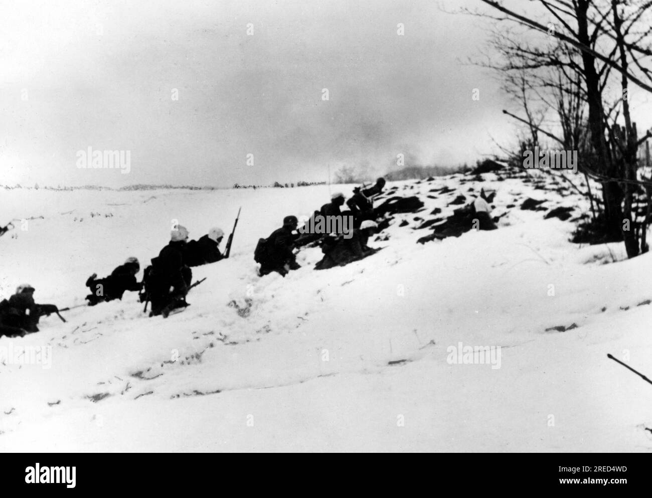 During the German attack on Moscow in the central section of the ...