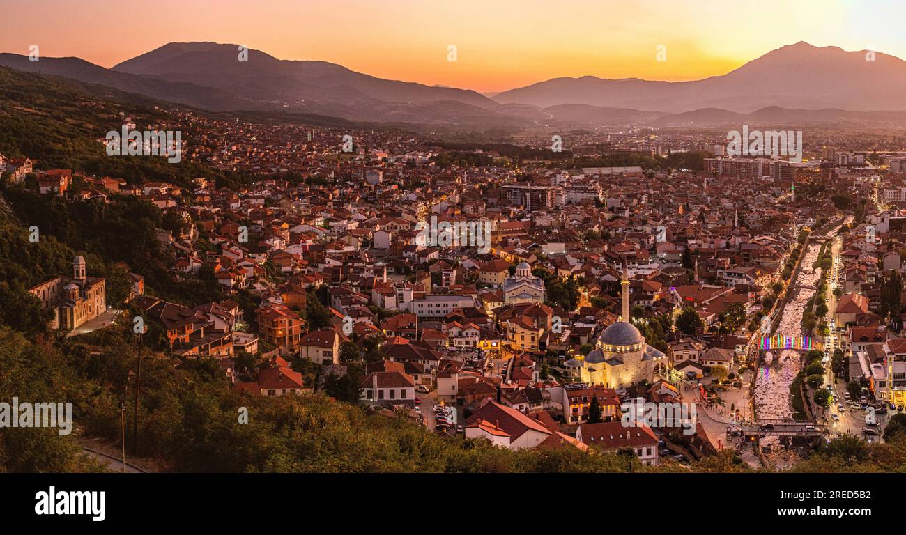 Aerial view prizren town hi-res stock photography and images - Alamy