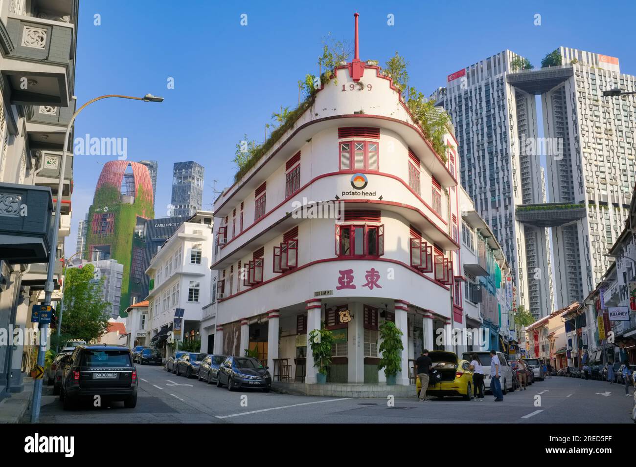 View of Potato Head Building at corner Keong Saik Rd / Teck Lim Rd ...