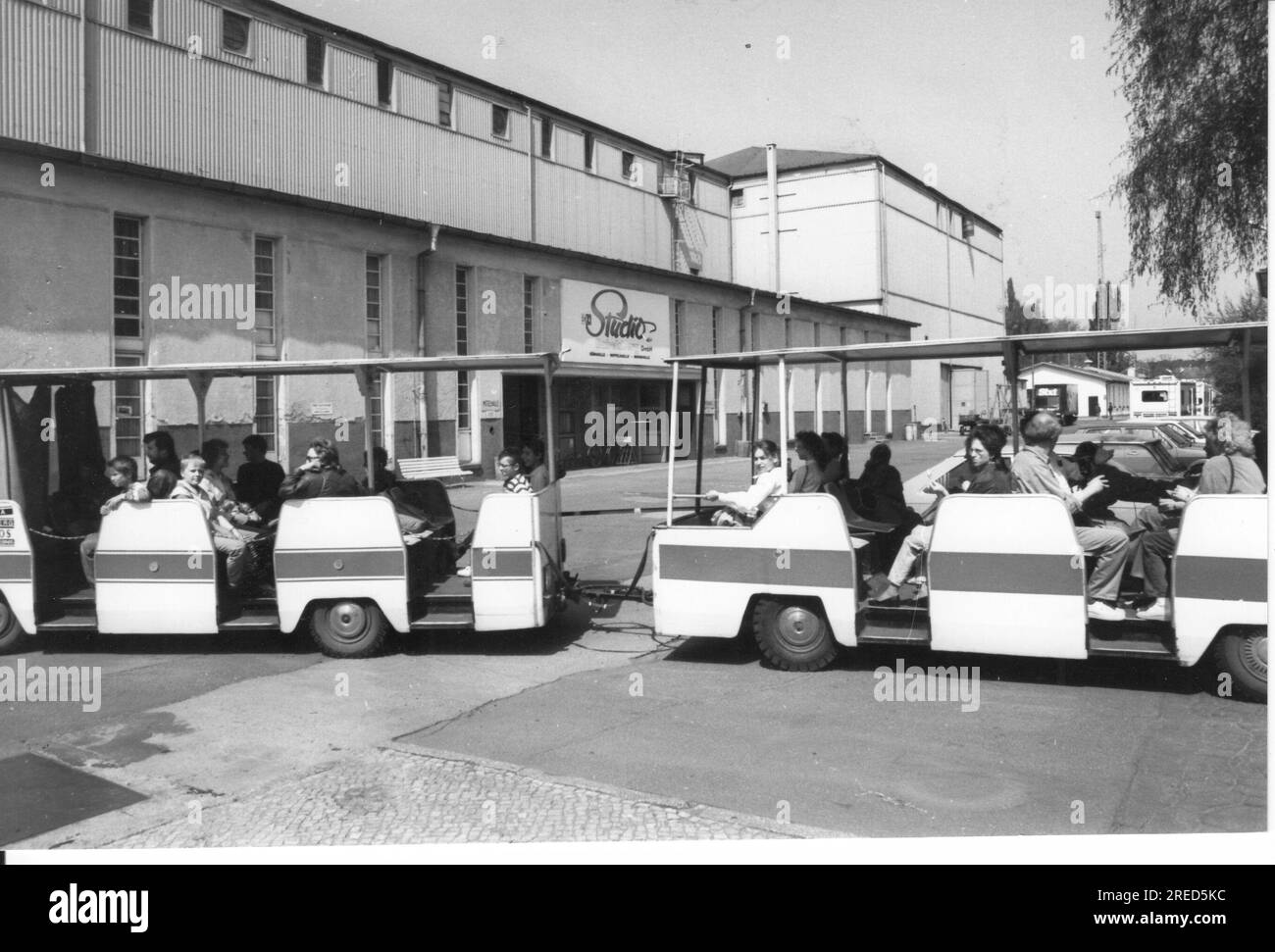 The Studio Express is a comfortable way to travel around the Filmpark ...