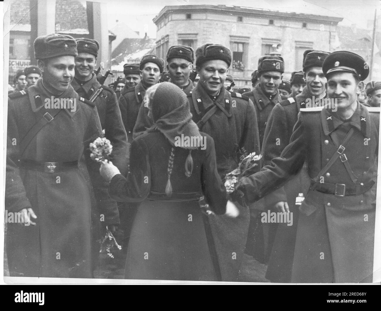 Farewell to the homeland of a Soviet anti-aircraft unit stationed in ...
