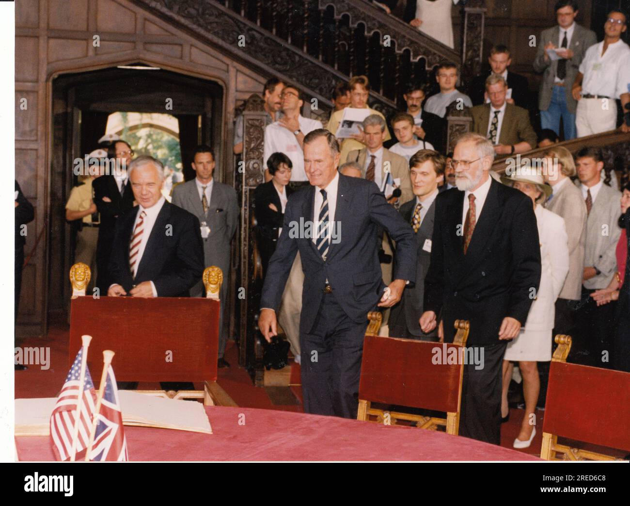 Visit of former U.S. President George Bush to Potsdam on June 24, 1995 ...