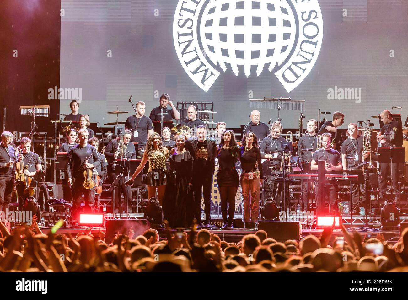 The Ministry of Sound Orchestra at Eirias Stadium in Colwyn Bay on 21st ...