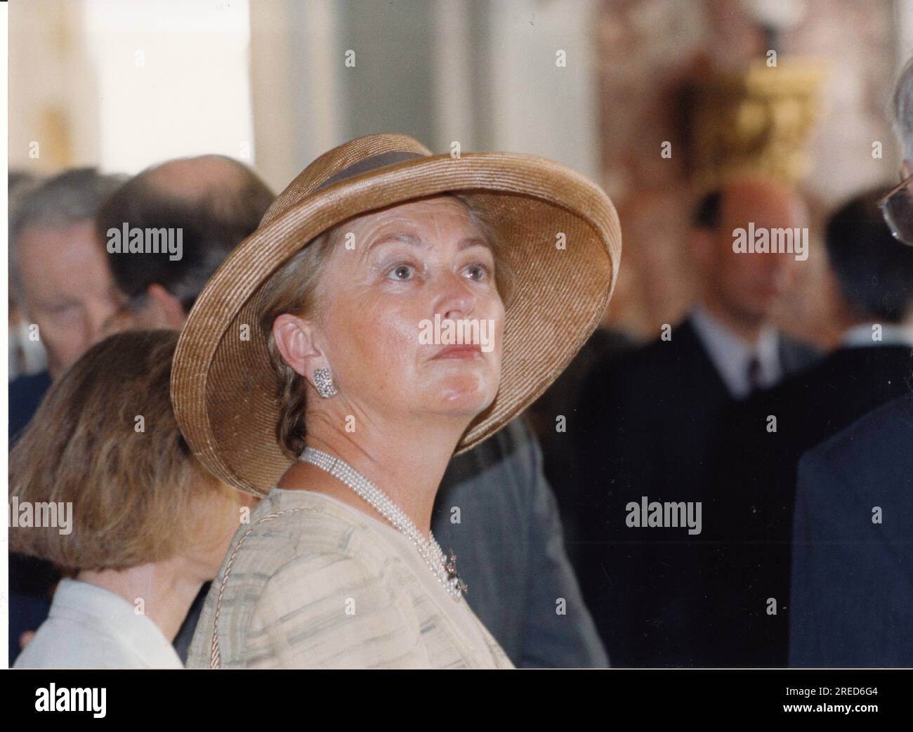 The Belgian Queen Paola. During their visit to Germany, the Belgian ...
