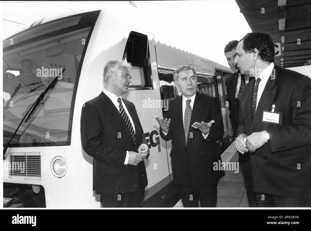 Gyula Horn, Hungary's Prime Minister on a visit to Germany. Here during ...