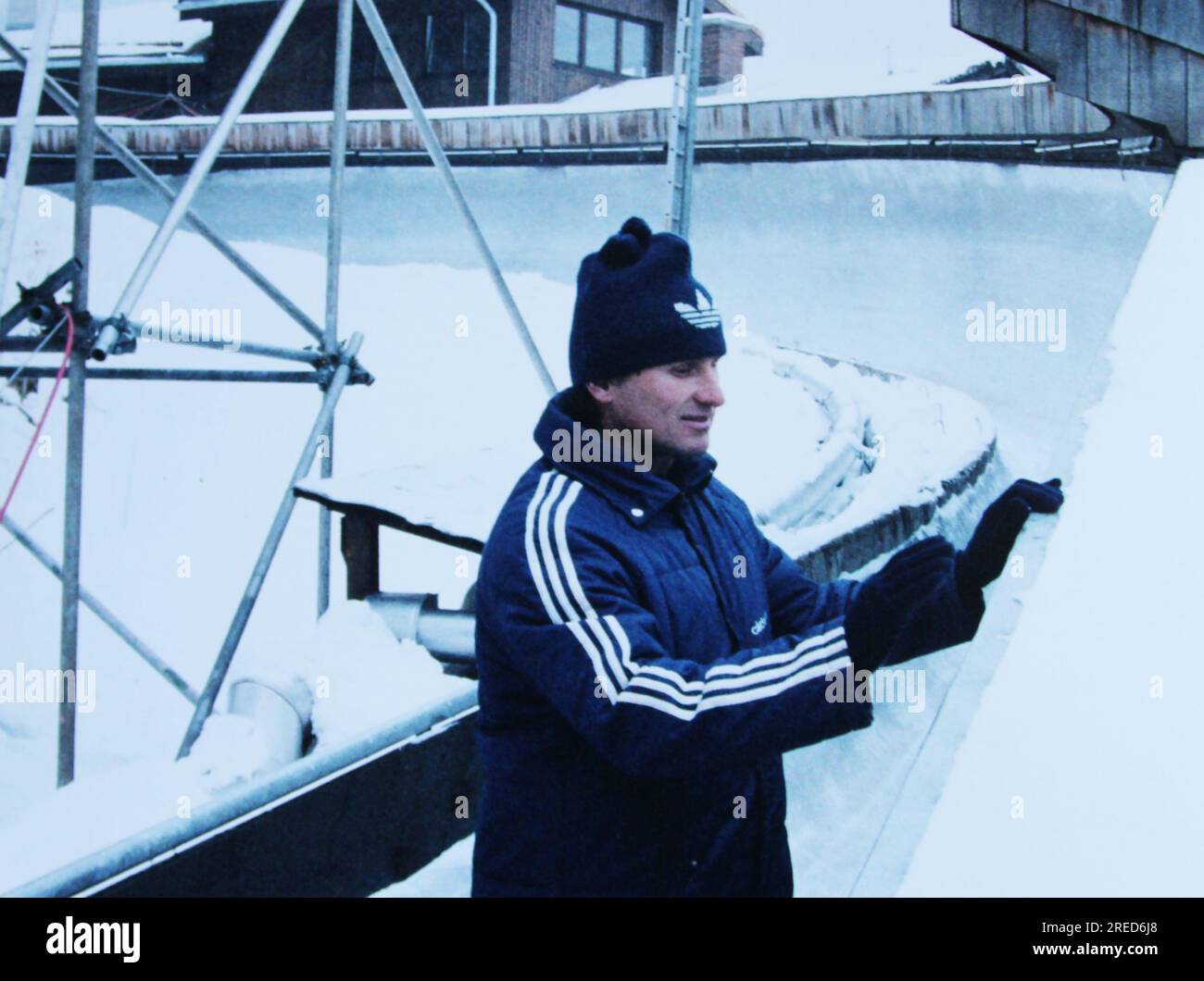 Erich Schärer at the World Championship in four-man bobsleigh at ...
