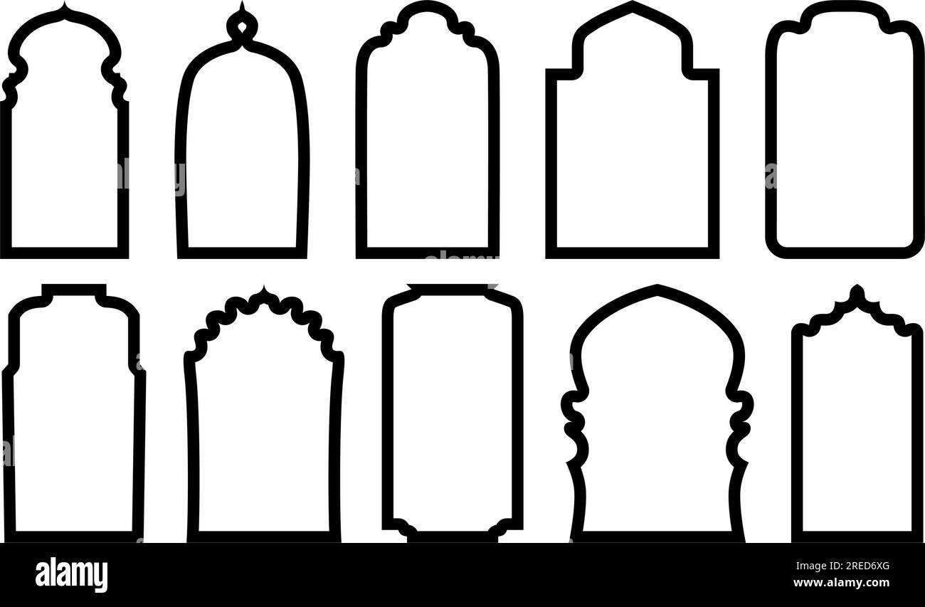 Islamic Arches Vector