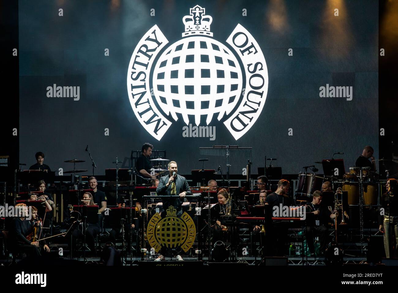 The Ministry of Sound Orchestra at Eirias Stadium in Colwyn Bay on 21st ...