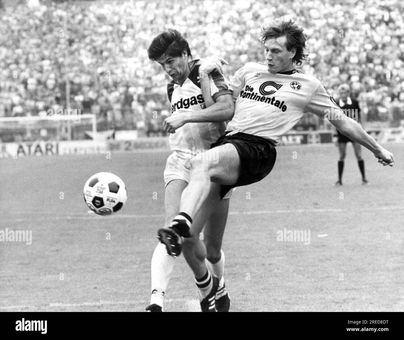 Soccer Bundesliga 1989/90. Borussia Mönchengladbach - Borussia Dortmund 0:0/26.09.1989. Hans ...