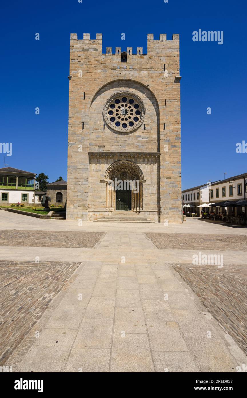 Portomarin, Spain- July 27, 2023: View of the Church San Nicolas de ...