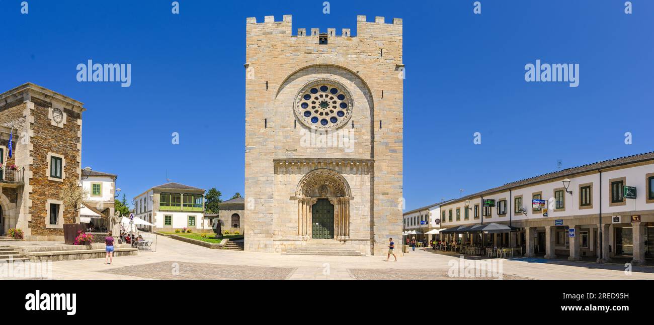 Portomarin, Spain- July 27, 2023: View of the Church San Nicolas de ...