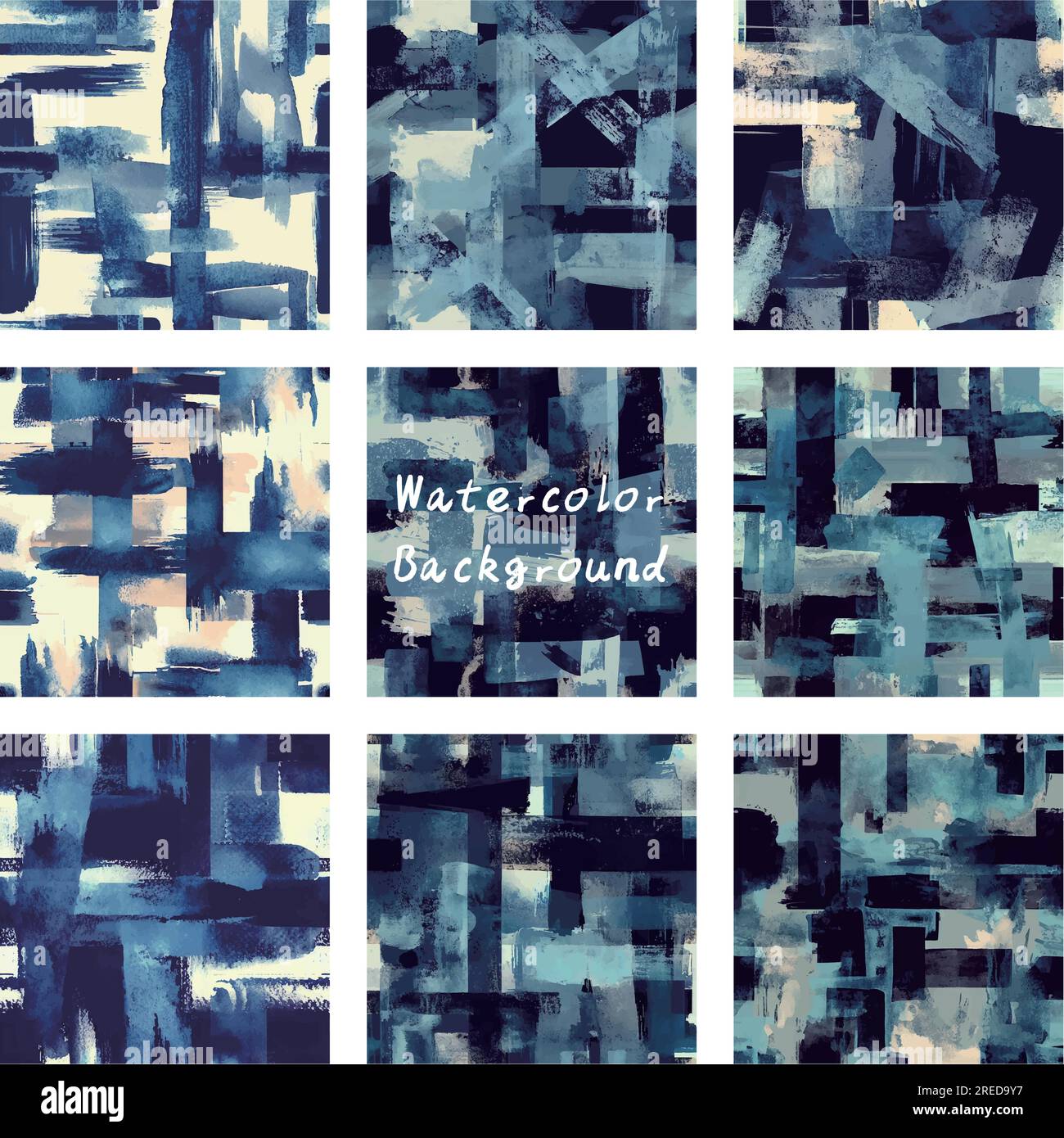 Set of watercolor Abstract grunge cross backgrounds. Colorful artistic ...