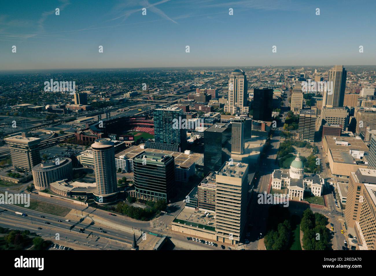 Aerial view of the city of St. Louis Stock Photo - Alamy