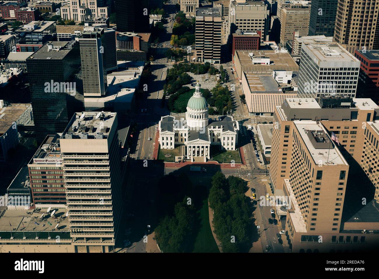 Aerial view of the city of St. Louis Stock Photo - Alamy