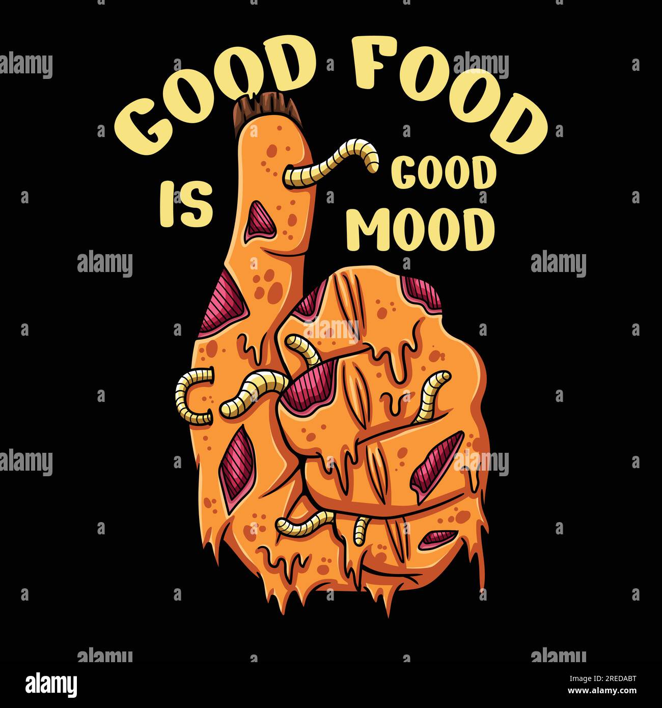 Hand zombie good sign vector illustration for your company or brand ...