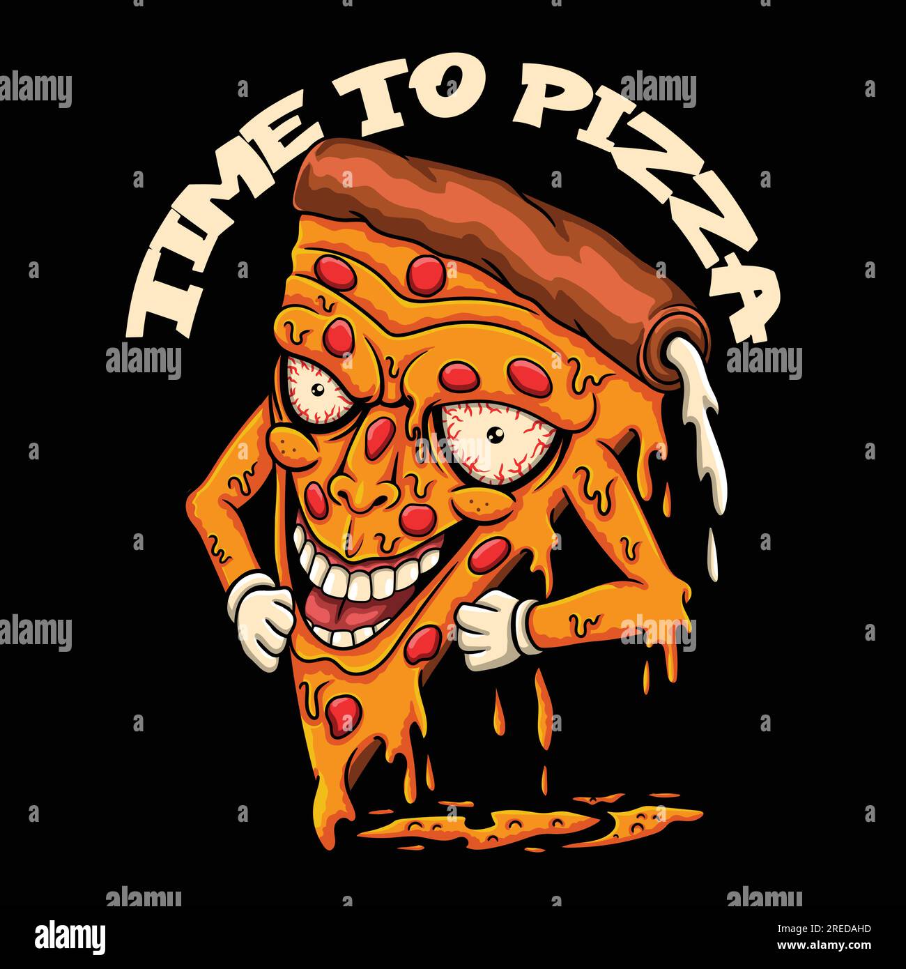 Pizza character hi-res stock photography and images - Alamy