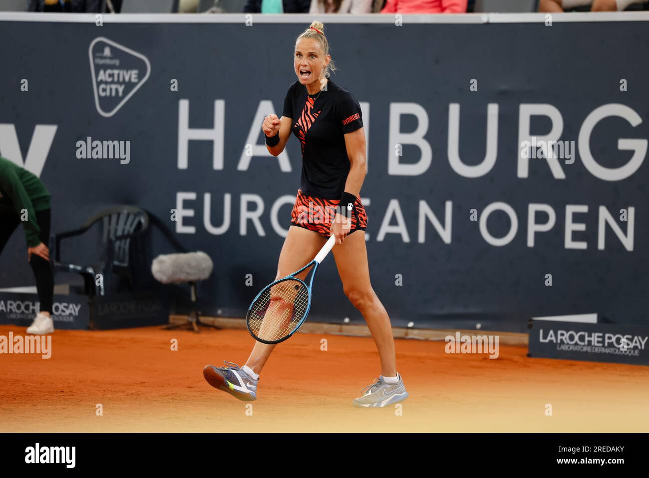 Hamburg, Germany. 27th July, 2023. Tennis player Arantxa Rus from Netherlands at the 2023 ...