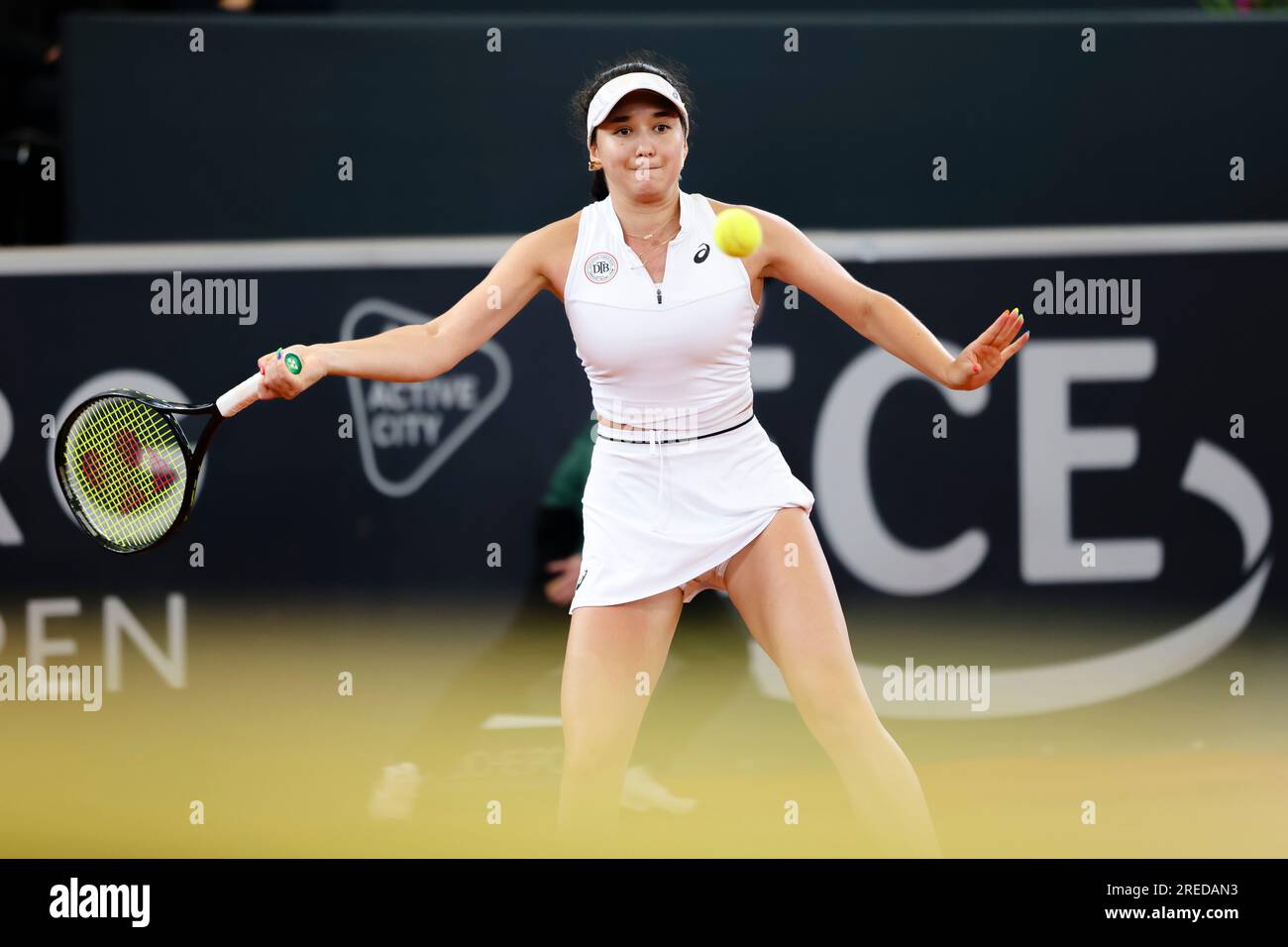 Hamburg, Germany. 27th July, 2023. Tennis player Eva Lys from Germany ...