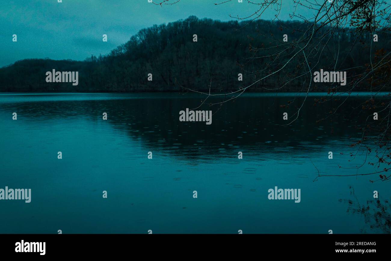 Rain over bay water hi-res stock photography and images - Alamy