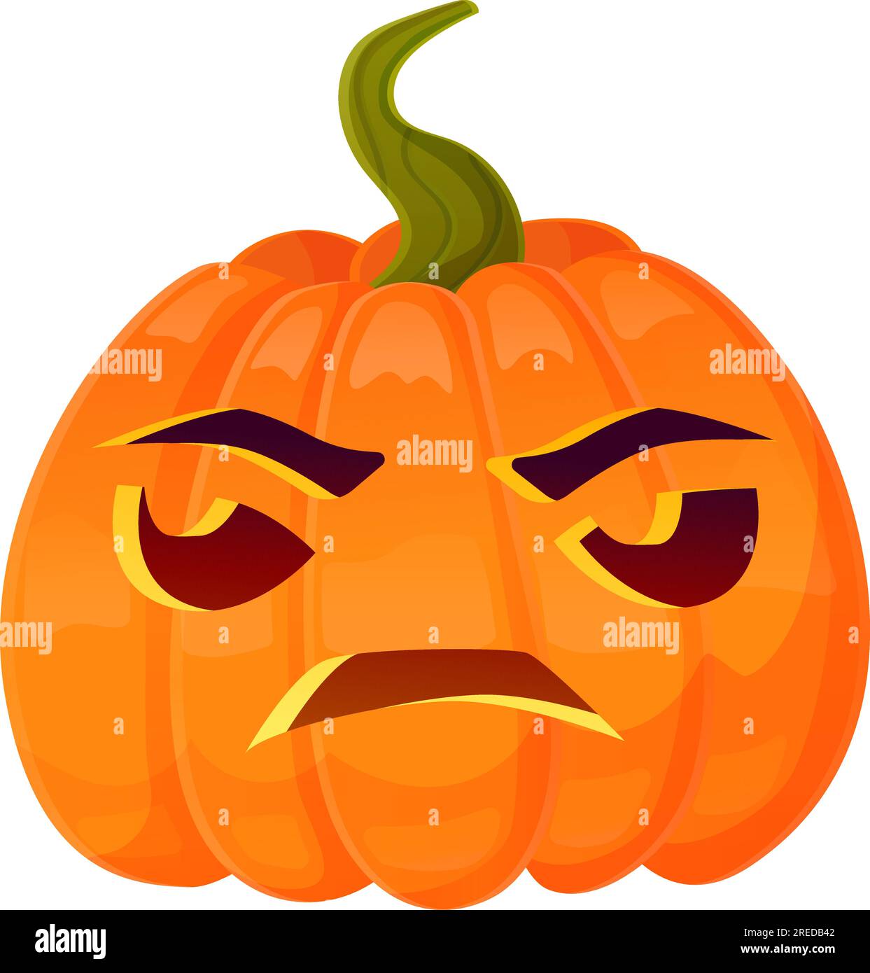 Sad Pumpkin Face Stencil
