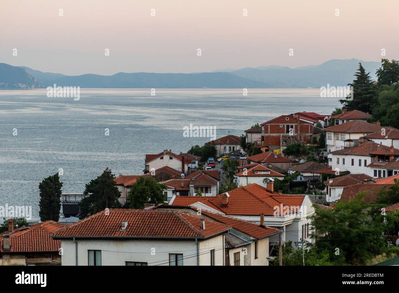 Ohrid lake and Ohrid town, North Macedonia Stock Photo - Alamy