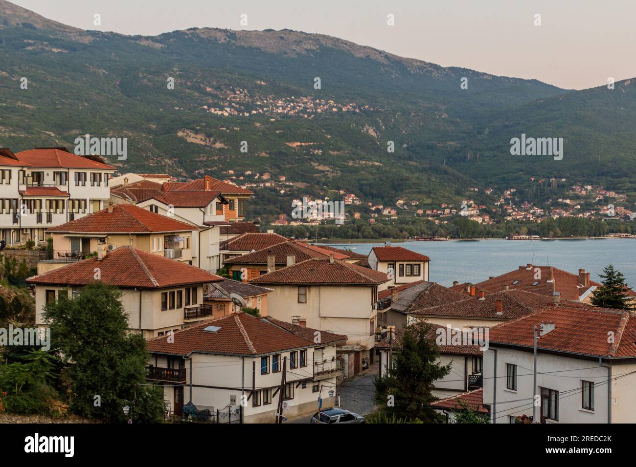 Ohrid lake and Ohrid town, North Macedonia Stock Photo - Alamy