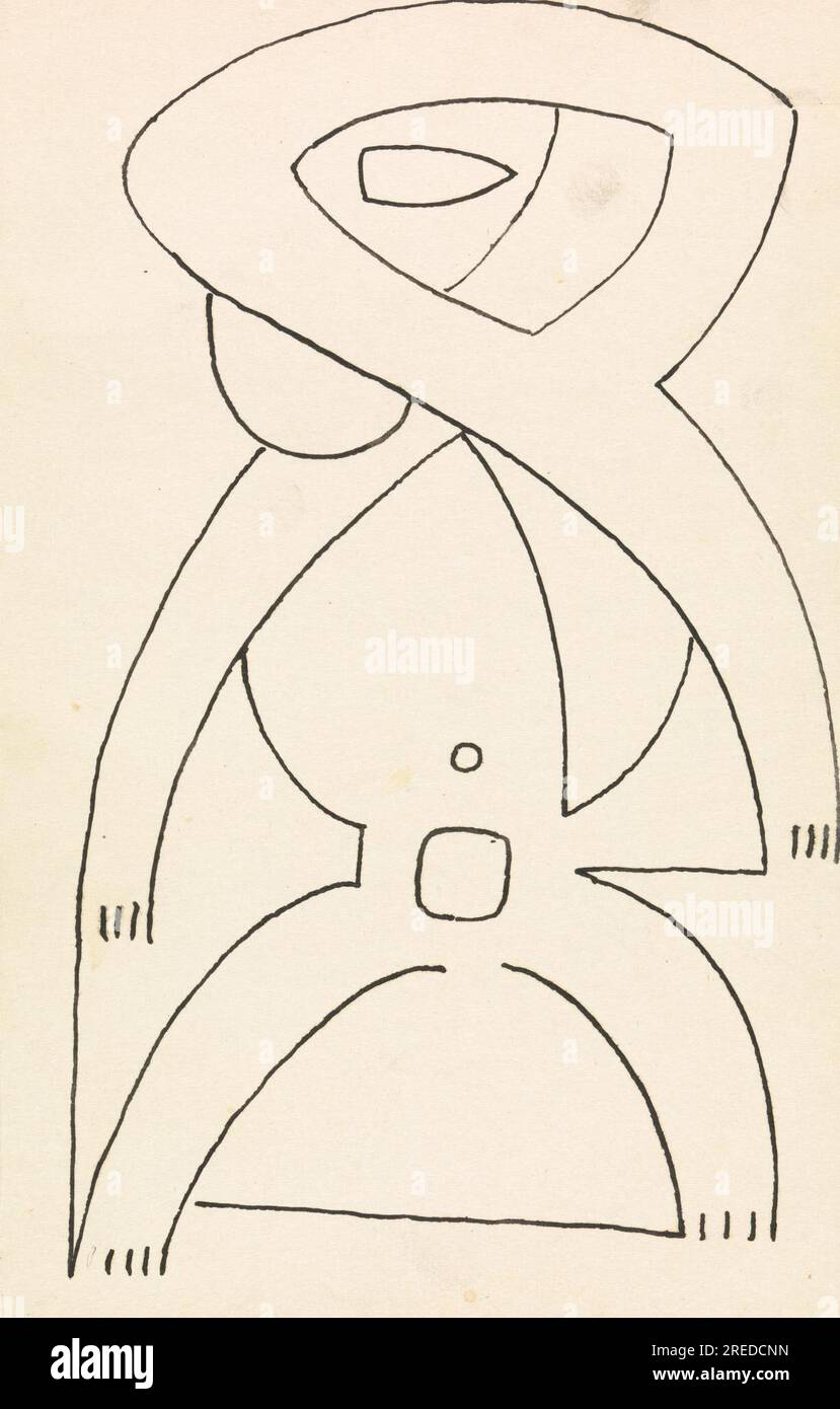 Figure Study for a Relief Design between 1910 and 1915 by Henri Gaudier ...