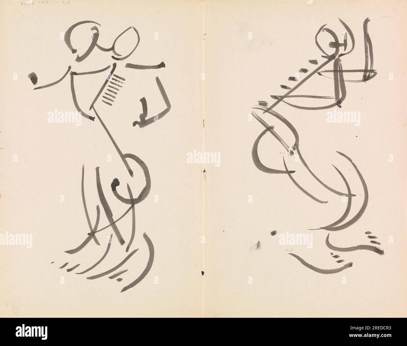 Two Dancing Figures between 1910 and 1915 by Henri Gaudier-Brzeska ...