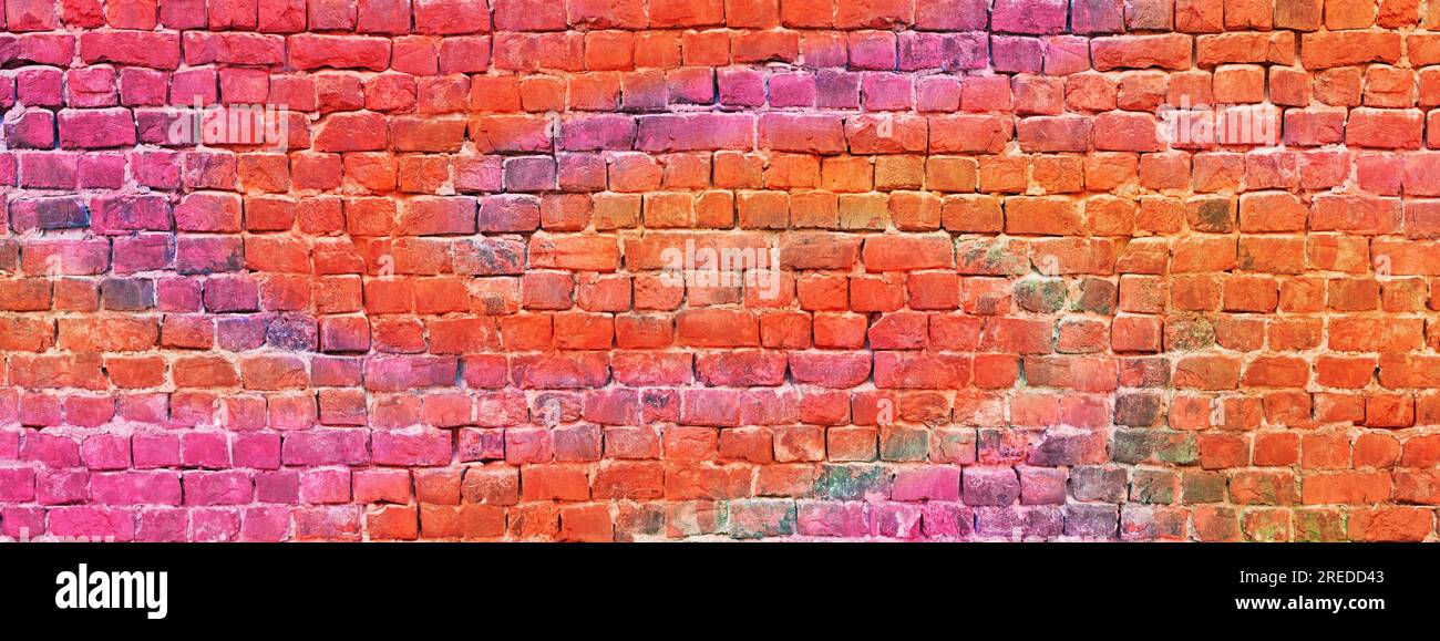 Colorful brickwork texture. Colored brick wall background Stock Photo ...