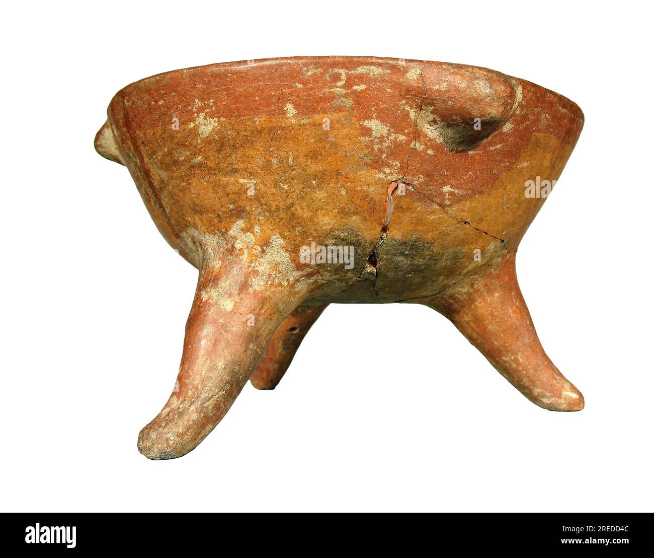 Quiche Maya three-legged bowl, CE 700-900 Stock Photo - Alamy