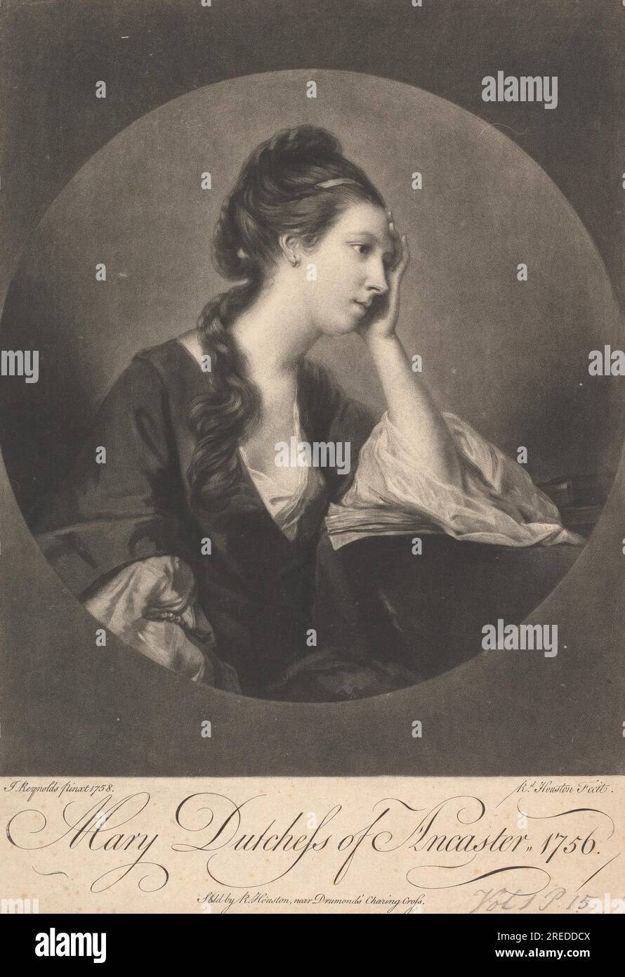 Mary Duchess of Ancaster 1756 by Richard Houston Stock Photo - Alamy