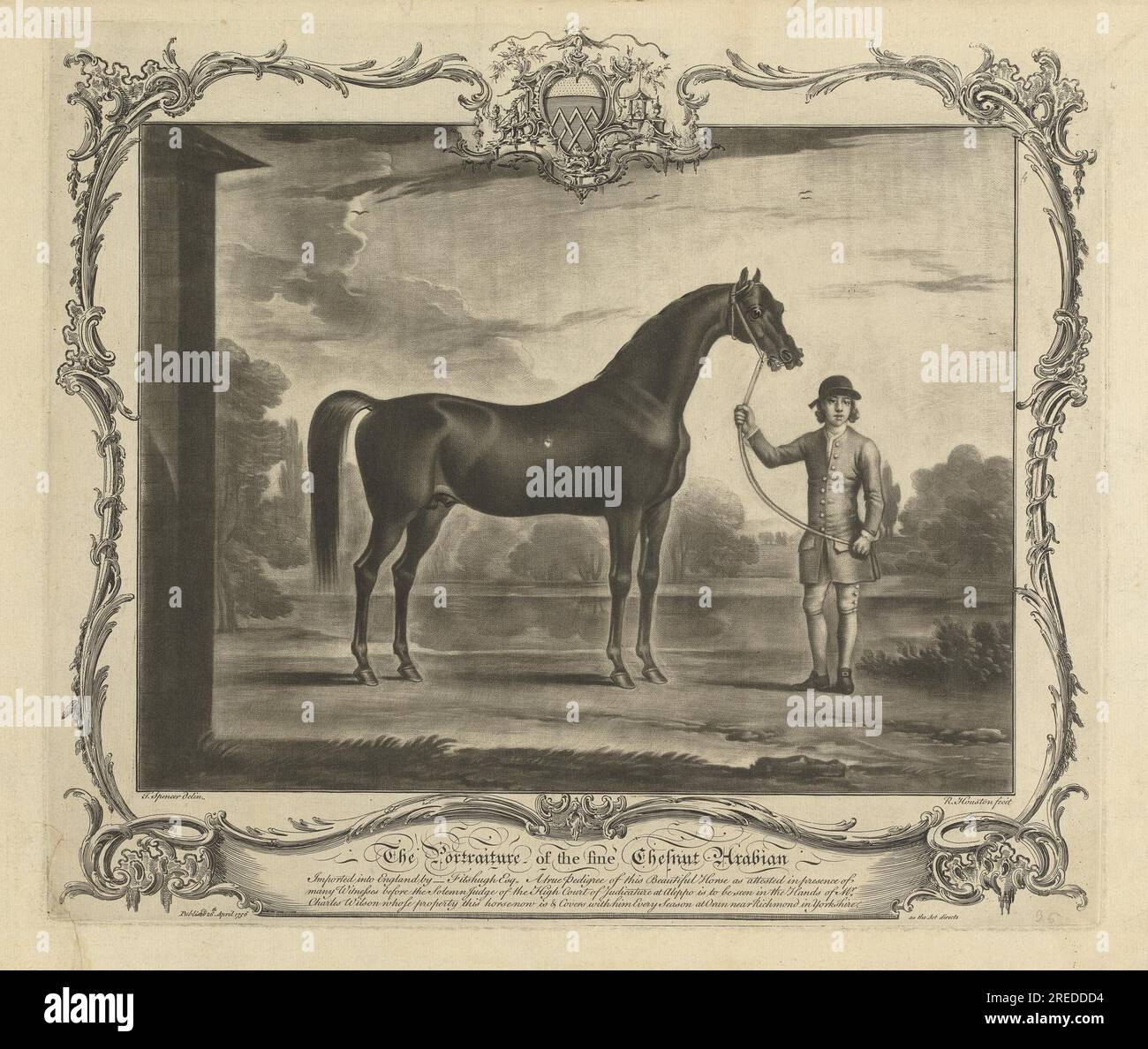 The Portraiture of the Fine Chesnut Arabian 1756 by Richard Houston ... The Portraiture of the Fine Chesnut Arabian 1756 by Richard Houston ...