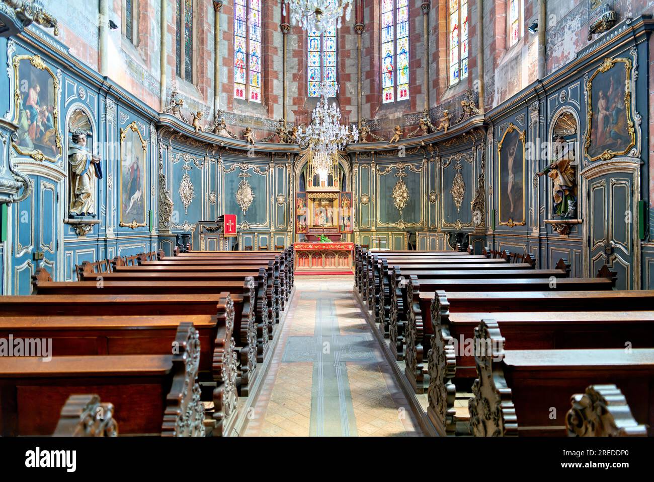 Protestant church altar chapel hi-res stock photography and images - Alamy