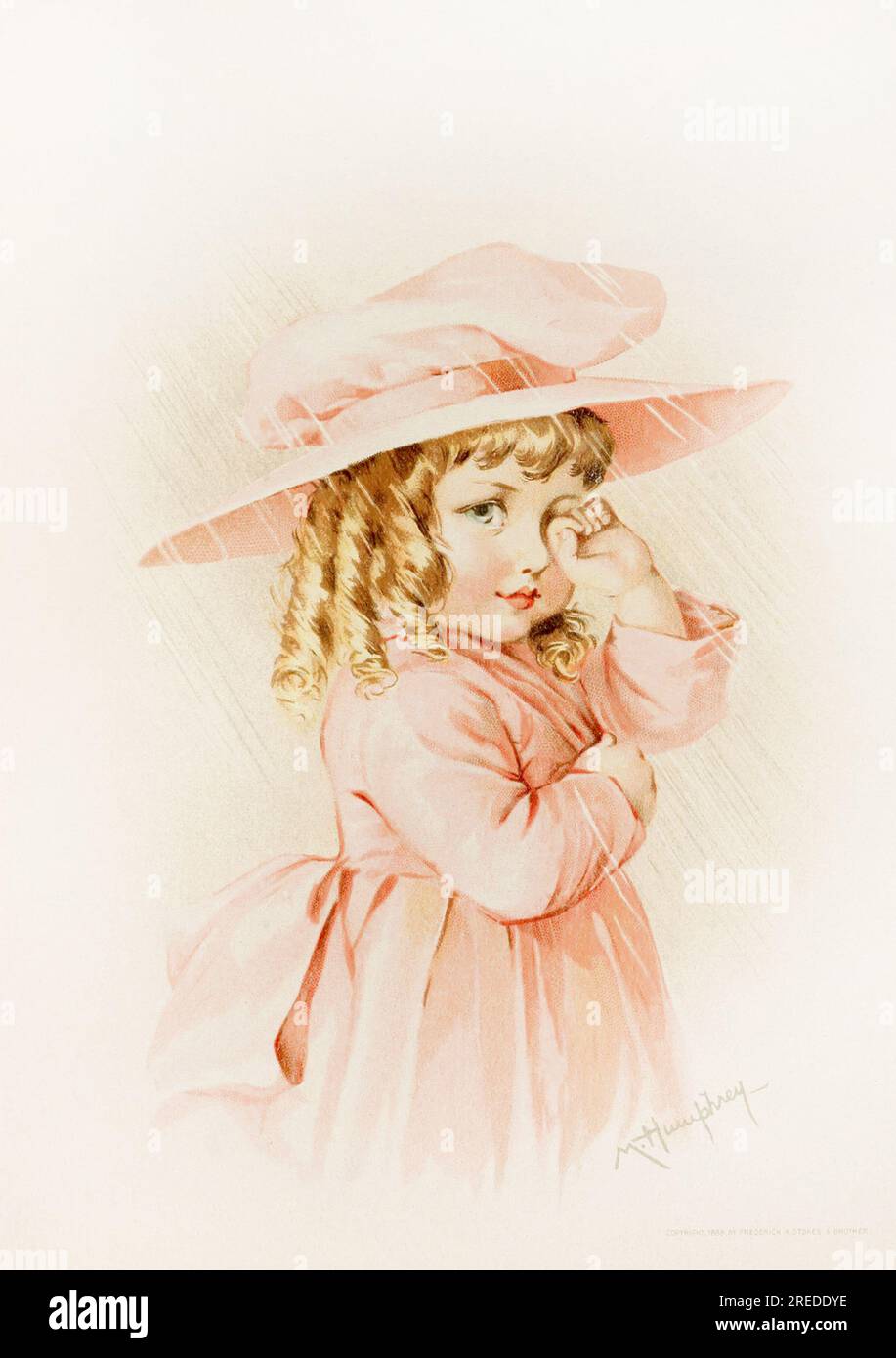 Victorian girl in soft pastel hues, a timeless portrayal of innocence ...