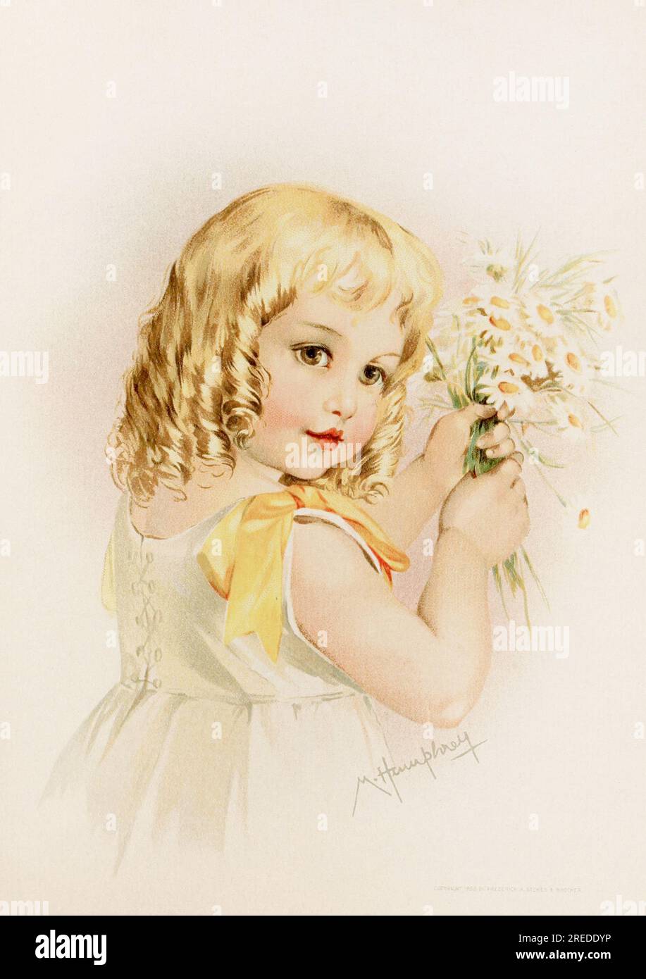 Victorian girl in soft pastel hues, a timeless portrayal of innocence ...