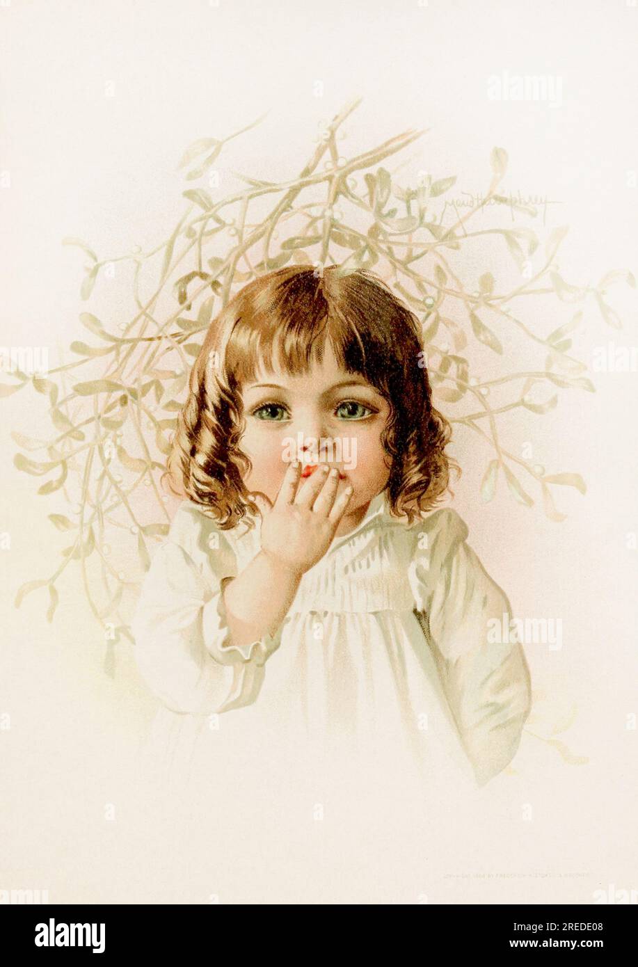 Victorian girl in soft pastel hues, a timeless portrayal of innocence ...