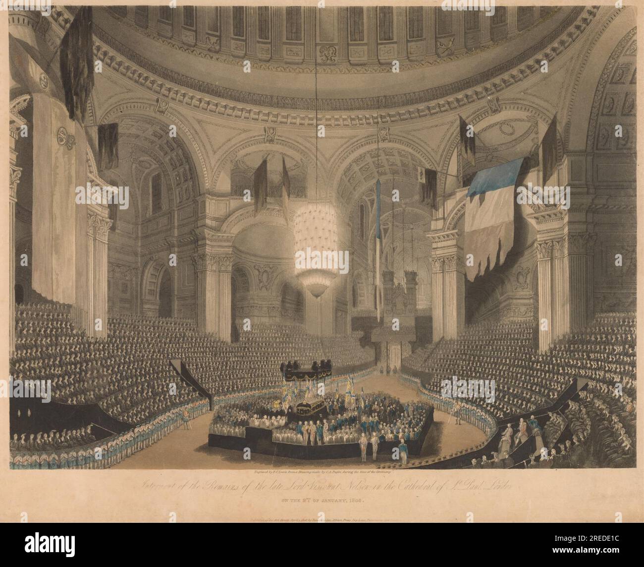 Interment of the Remains of the late Lord Viscount Nelson...in St. Paul ...