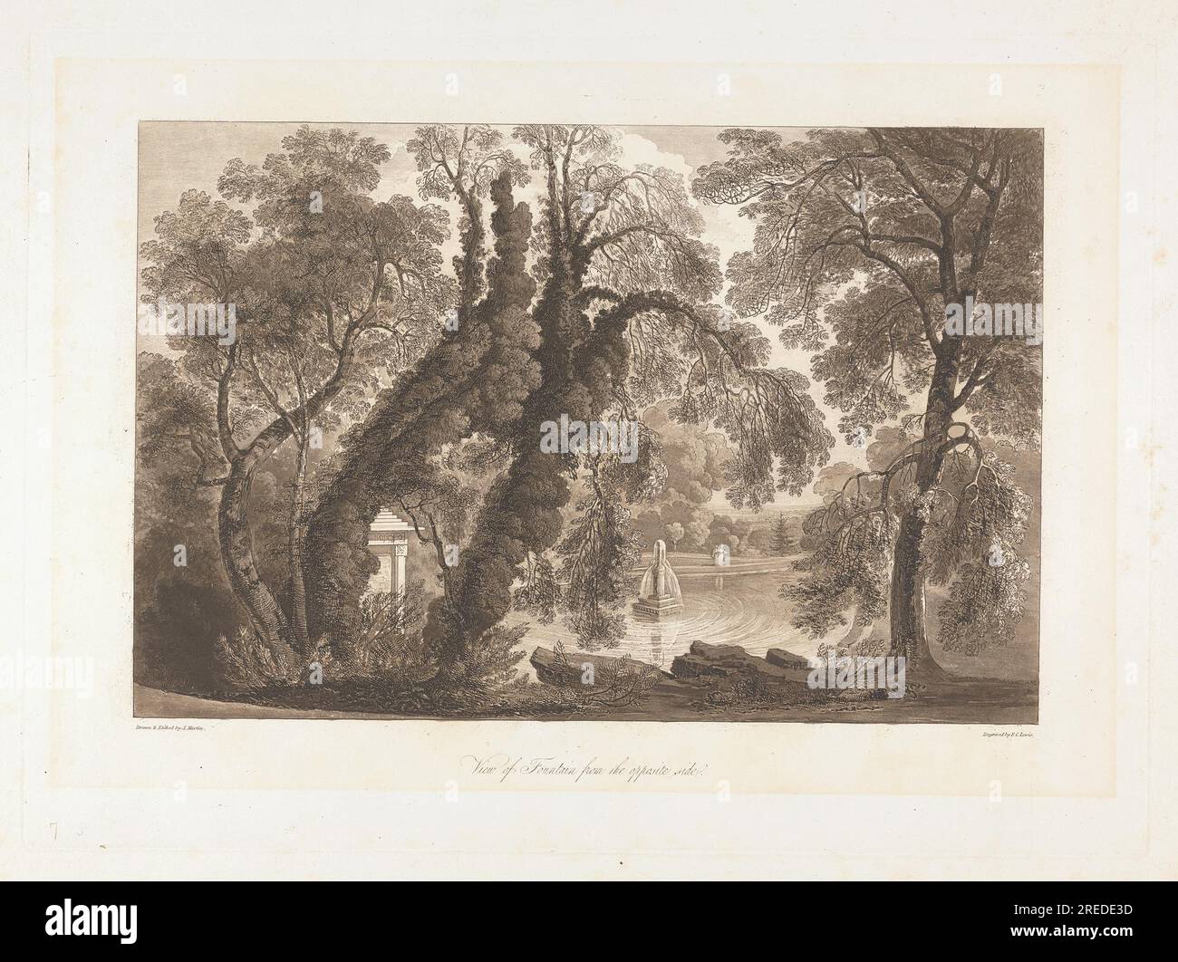 View of Fountain from the opposite side circa 1818 by Frederick ...