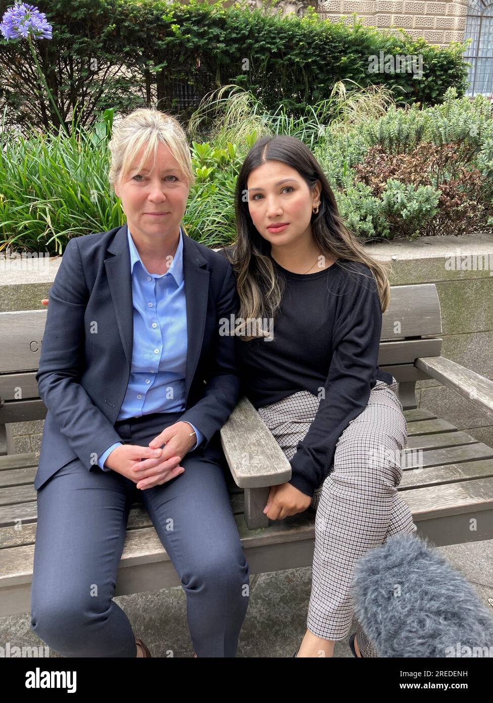 Metropolitan Police DCI Vicky Tunstall (left) and Iqra Subhani (right), the sister of murder ...