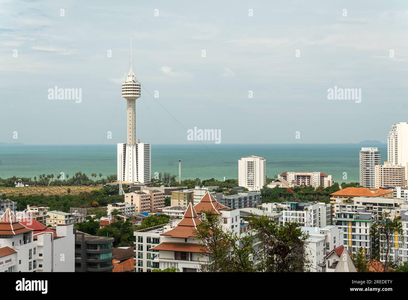 Pattaya, view point of Pattaya at Chonburi province, Thailand. City ...