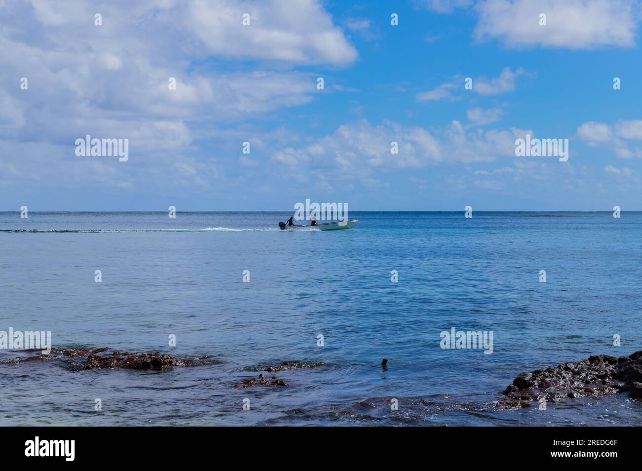 Nacula, Fiji: 26 May 2023: Tourist boat at the tropical island of ...
