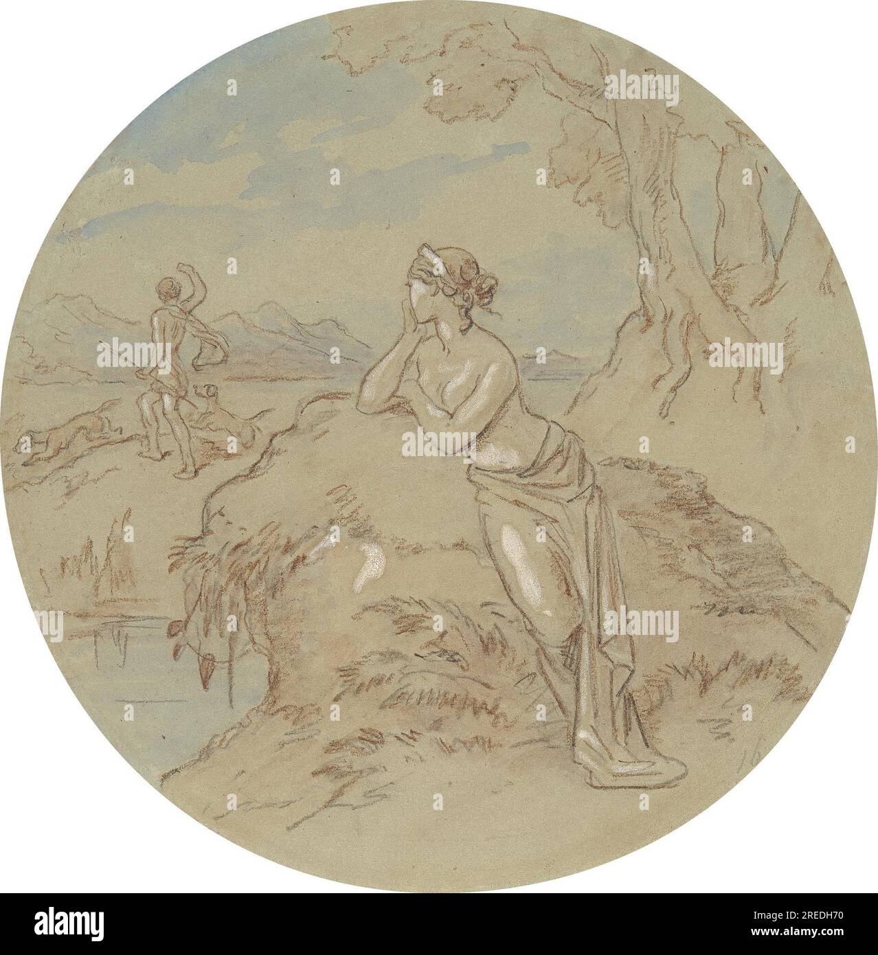 One of eighteen designs for a series of plates illustrating Venus and ...